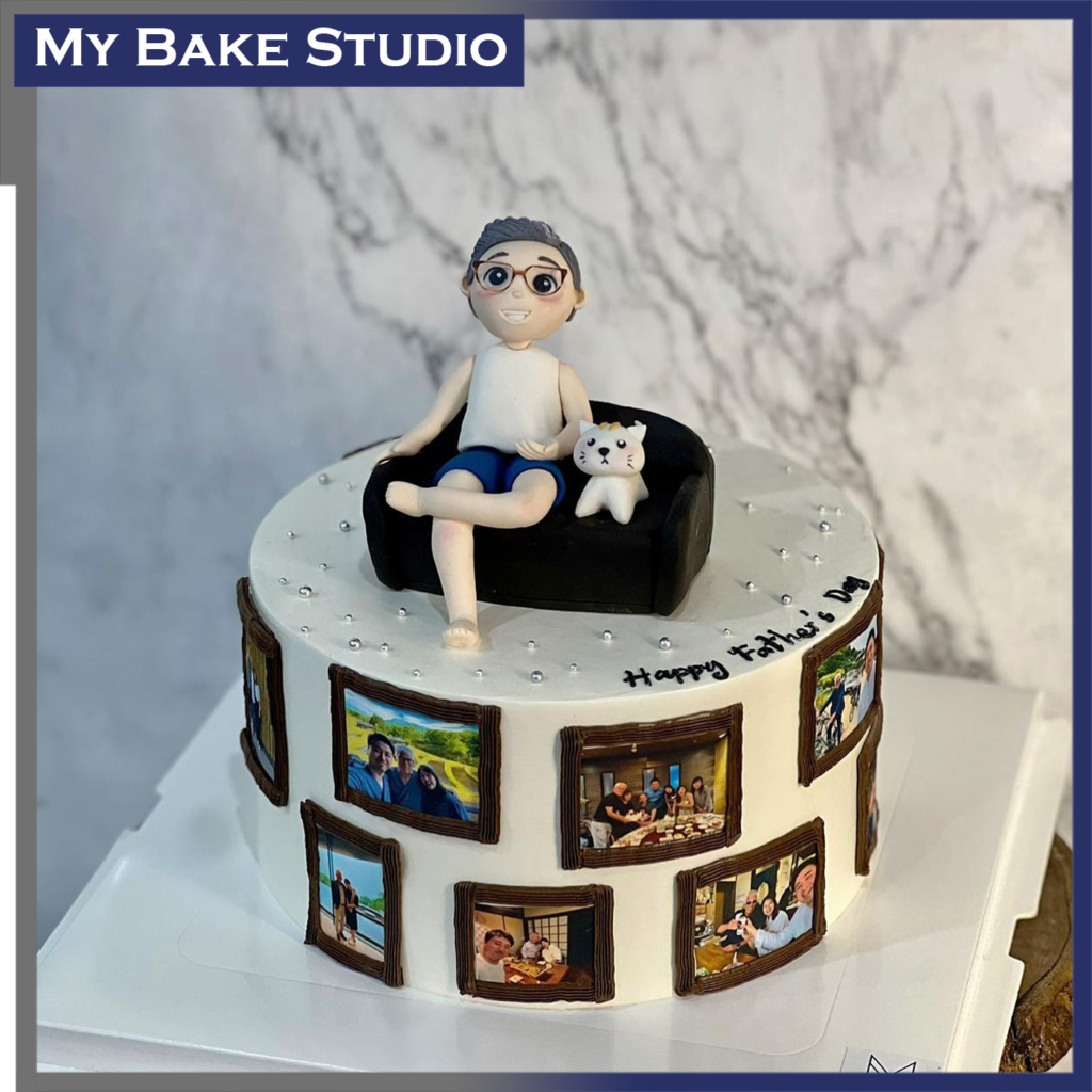 Grandpa by the couch Cake | MyBakeStudio