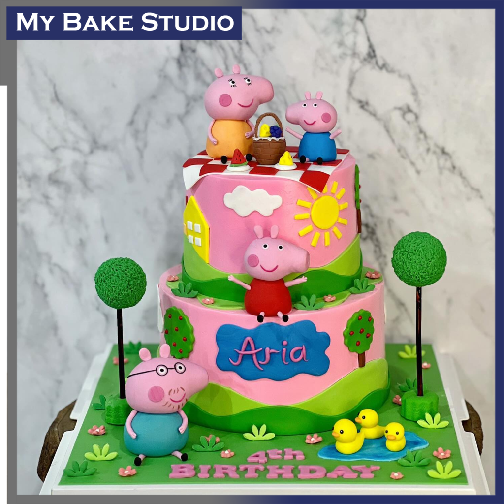 Sunny Peppa Pig Cake | MyBakeStudio