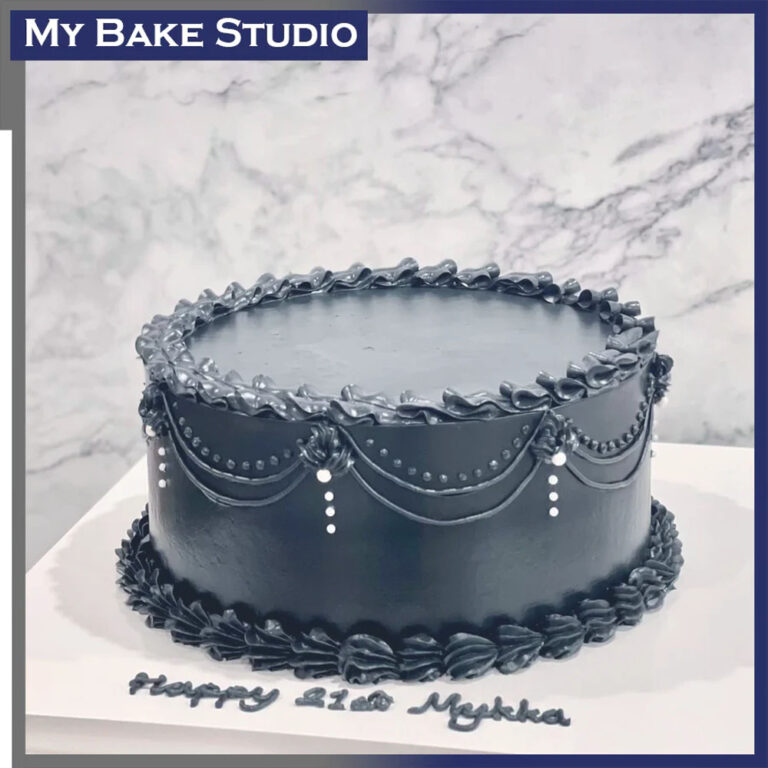 Midnight Elegeance Cake - My Bake Studio LLP