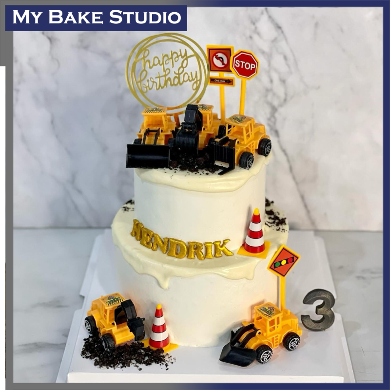 Construction Works Cake | MyBakeStudio