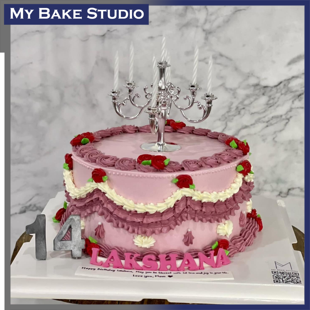 Royalty Candle light Cake | MyBakeStudio