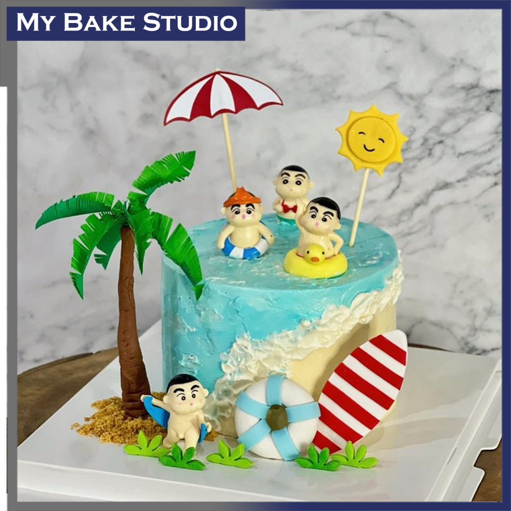 Summer Crayon Boy Cake | MyBakeStudio